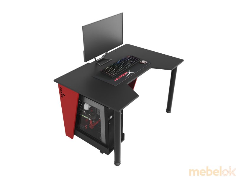 Геймерский игровой стол GAMER-1 красно-черный: купить в мебельном ...